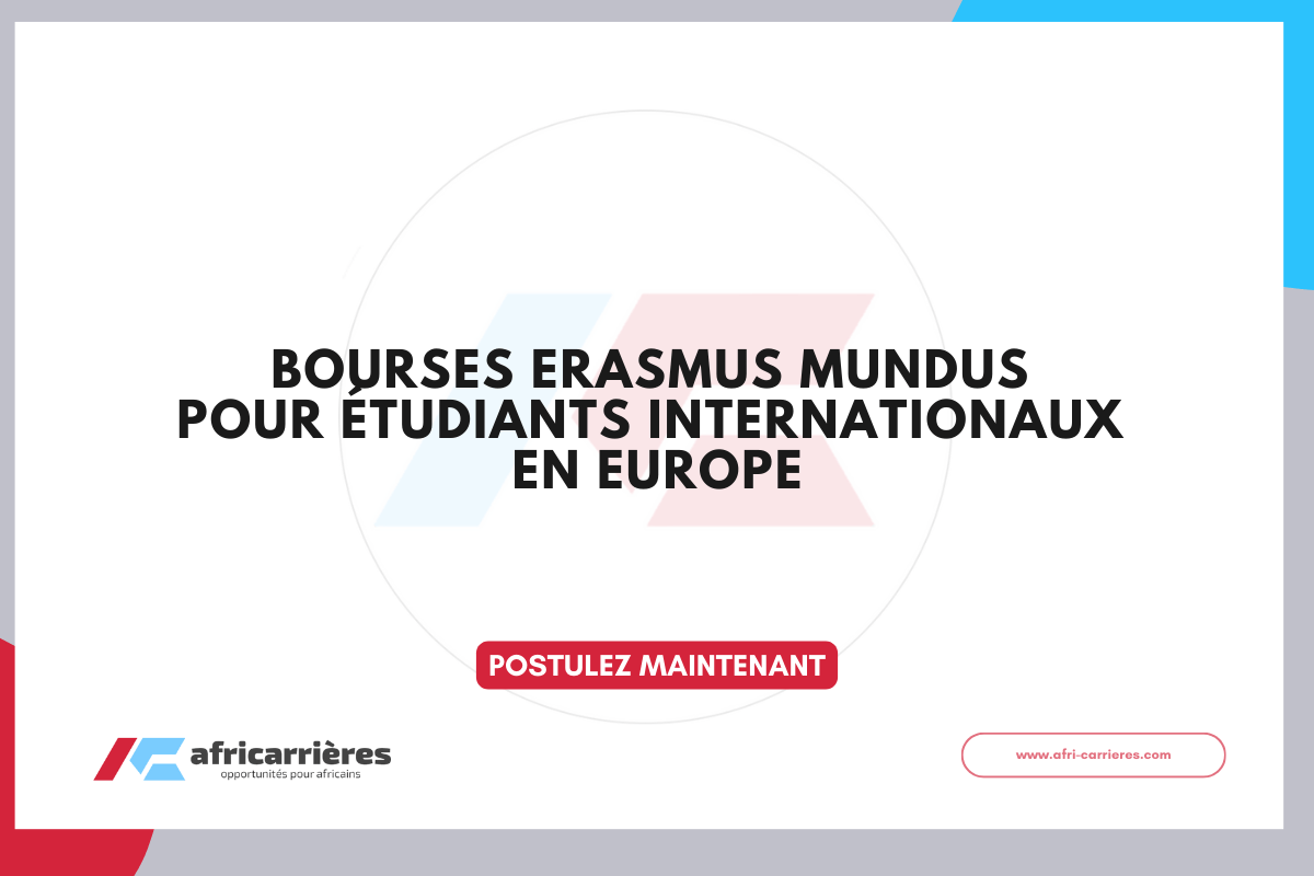 15 Bourses Erasmus Mundus – 2026–2027