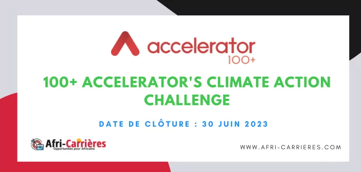 100+ Accelerator Lance Le Climate Action Challenge.Postulez!