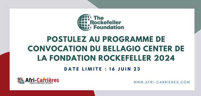 Programme De Convocation Du Bellagio Center De La Fondation Rockefeller