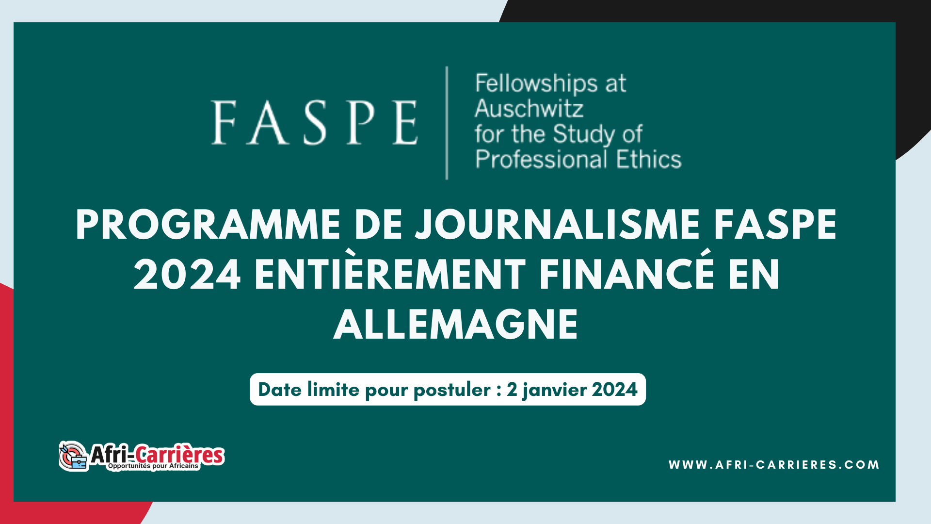 Programme De Journalisme FASPE 2024 Fiancée En Allemagne