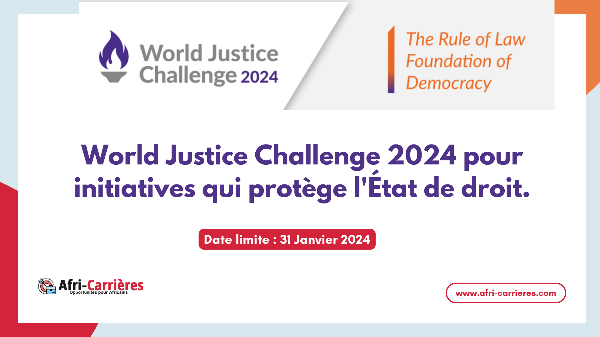World Justice Challenge 2024 Un Concours De Récompenses