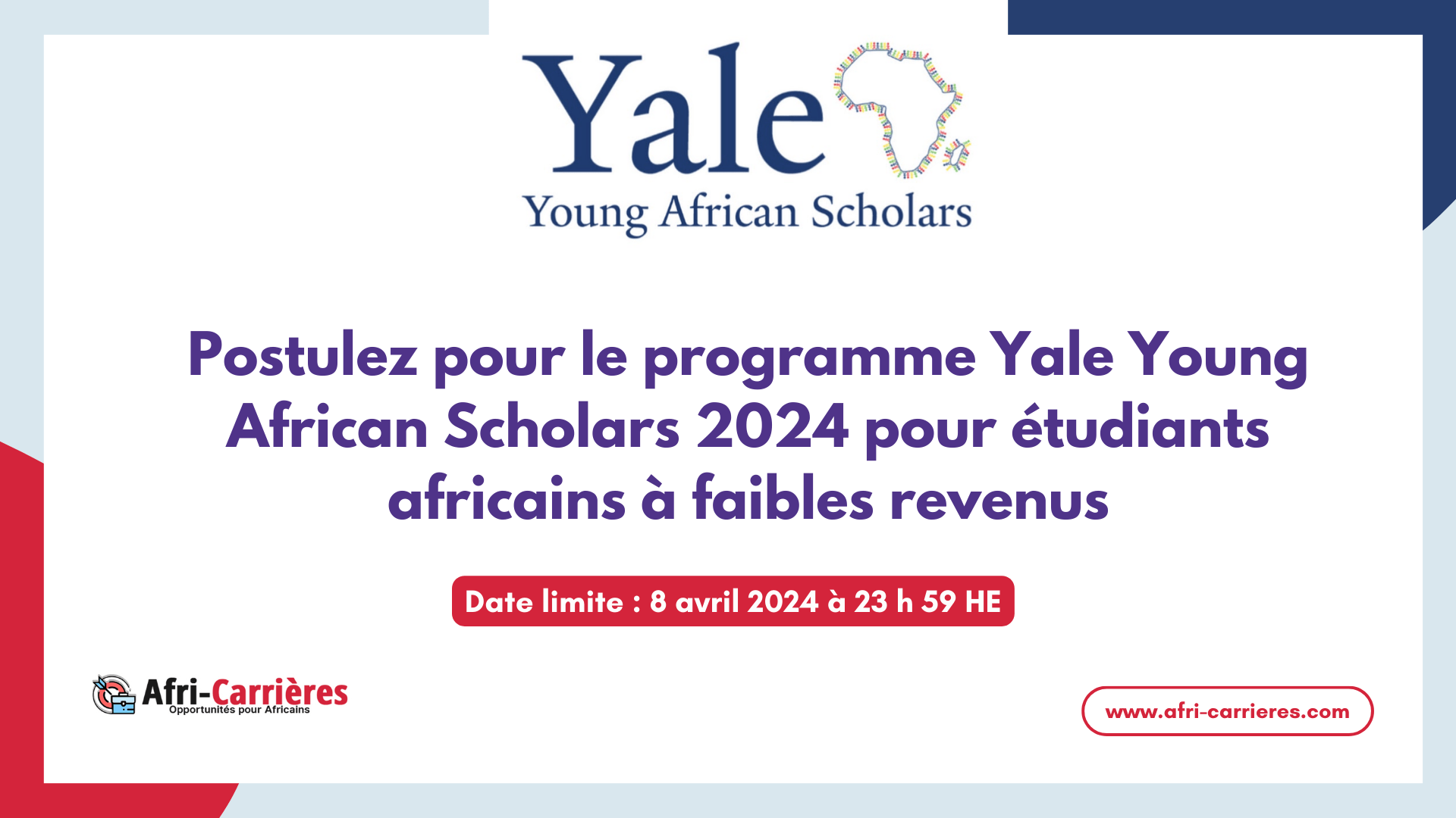 Yale Young African Scholars 2024 Programme Pour Africains