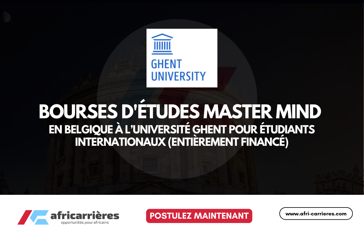 Master Mind Scholarships En Belgique à L’Université Ghent 2026
